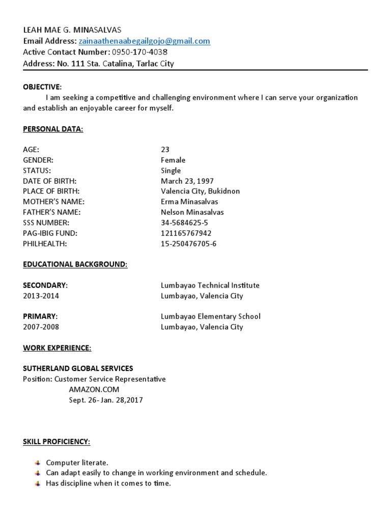 Leah Resume - For Merge | PDF | Cognition | Business