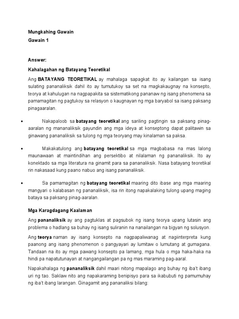 Mungkahing Gawain | PDF