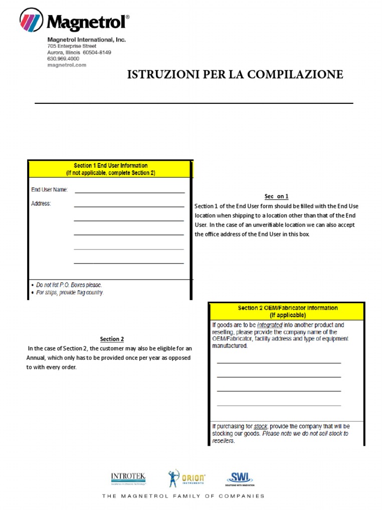 End User Form Completion Guide | PDF