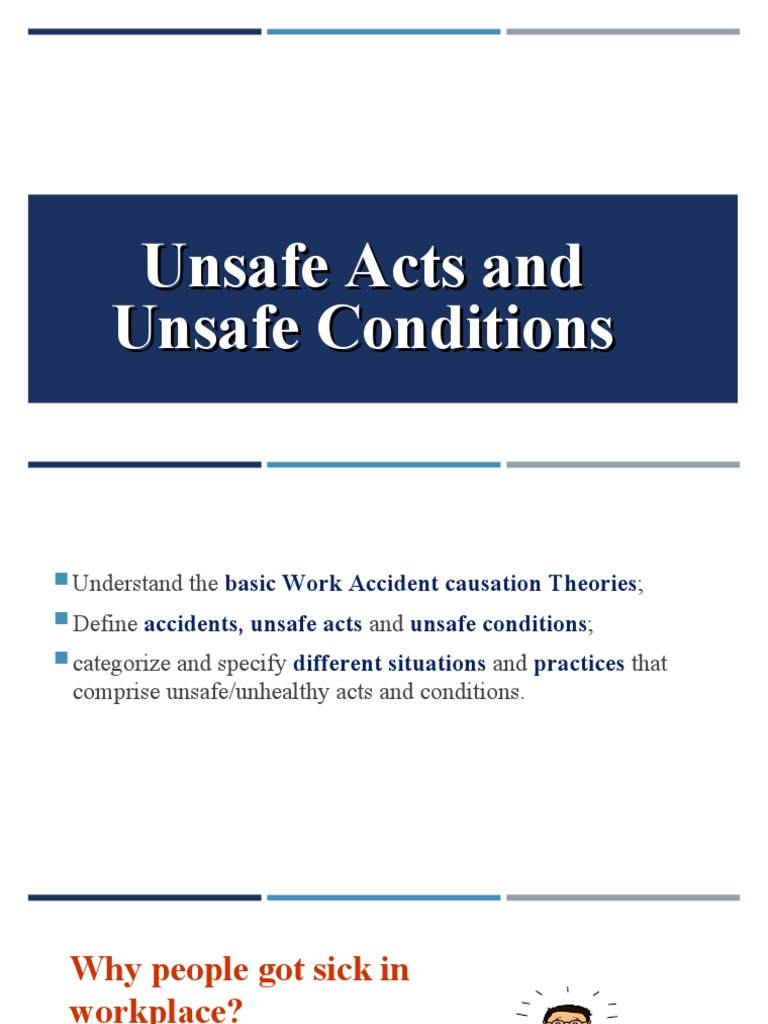 Unsafe Acts and Unsafe Conditions | PDF | Hazards | Safety
