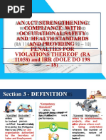 DOLE - Department Order 198-18 | PDF | Occupational Safety And Health ...