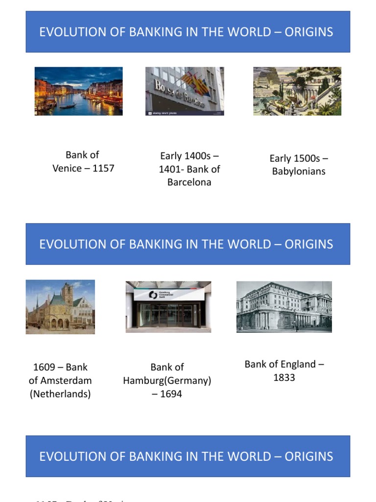 History of Banking Systems | PDF | Banks | Banking