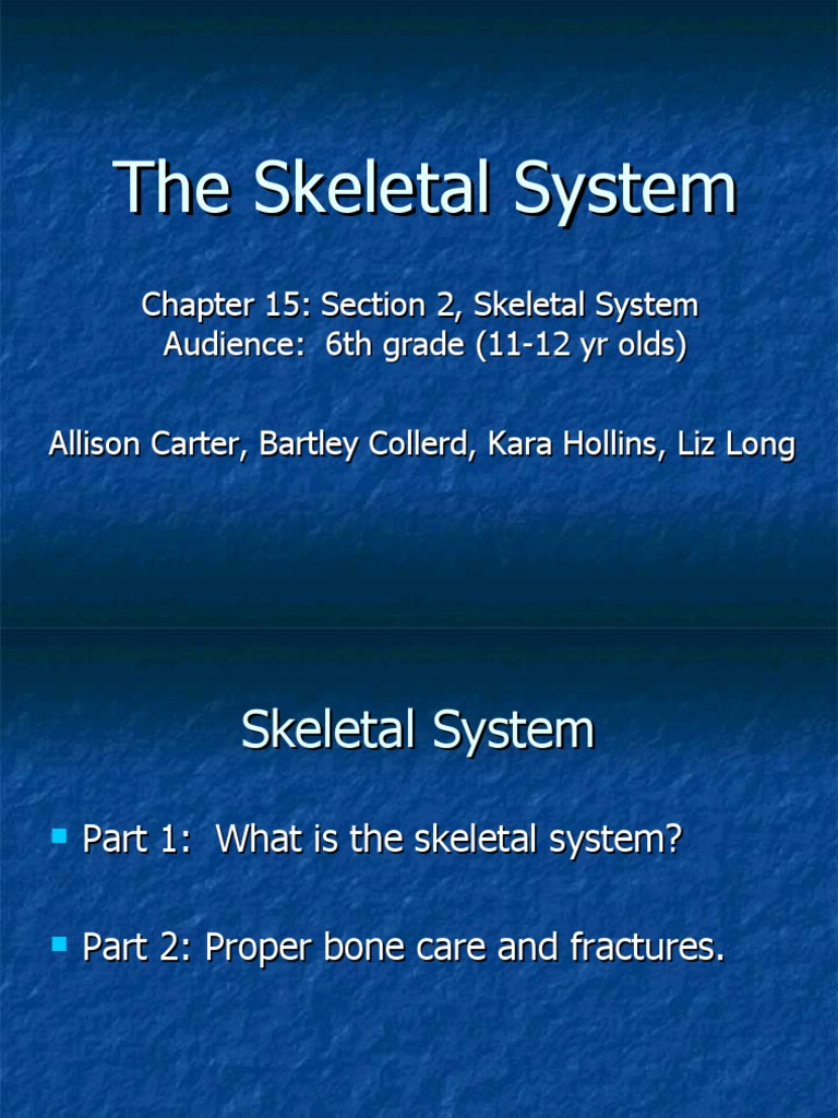 Skeletal System | PDF | Skeleton | Bone