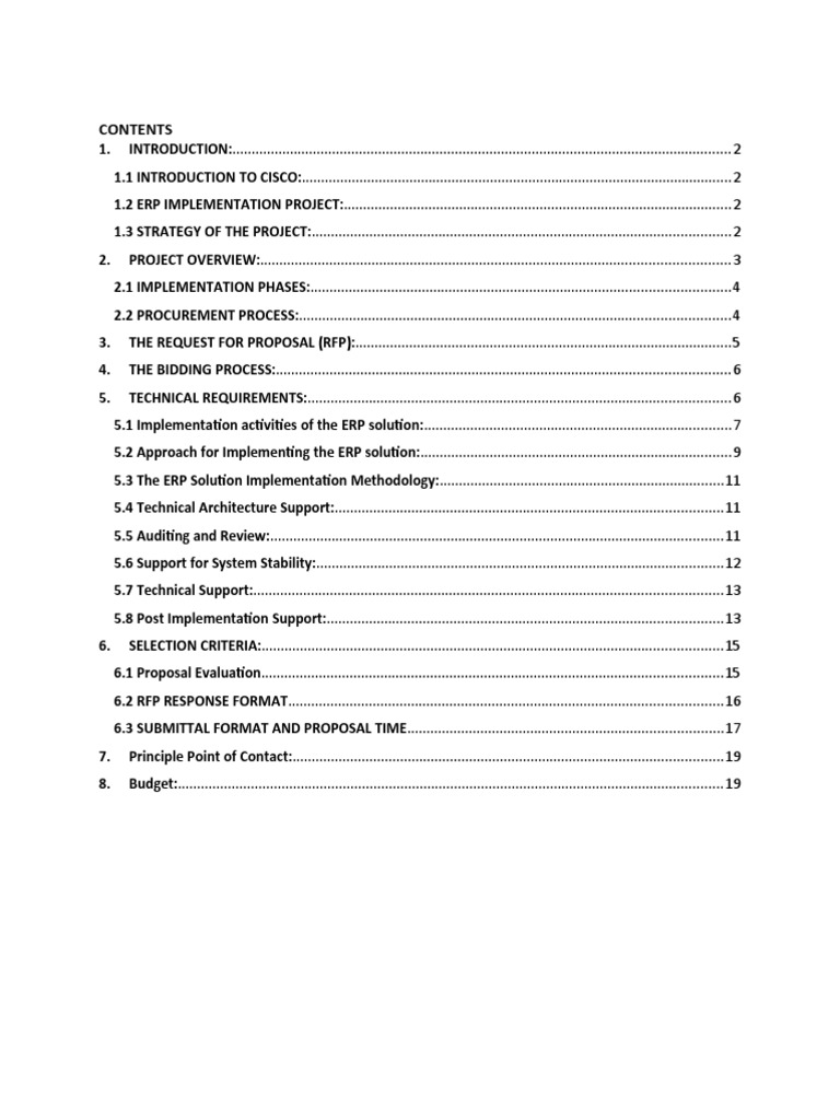 RFP2 | PDF | Enterprise Resource Planning | Request For Proposal