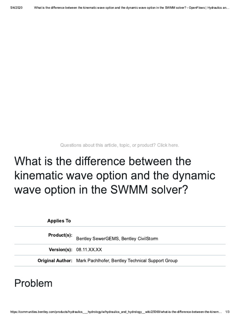 Kinematic and Dynamic Wave | PDF | Nature
