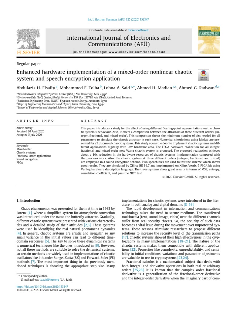 1 | PDF | Chaos Theory | Applied Mathematics