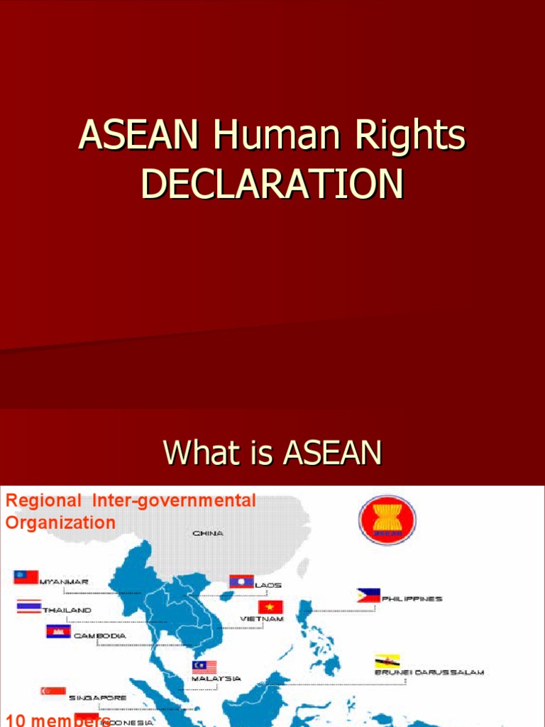 ASEAN Human Rights Declaration | PDF | Human Rights | Rights