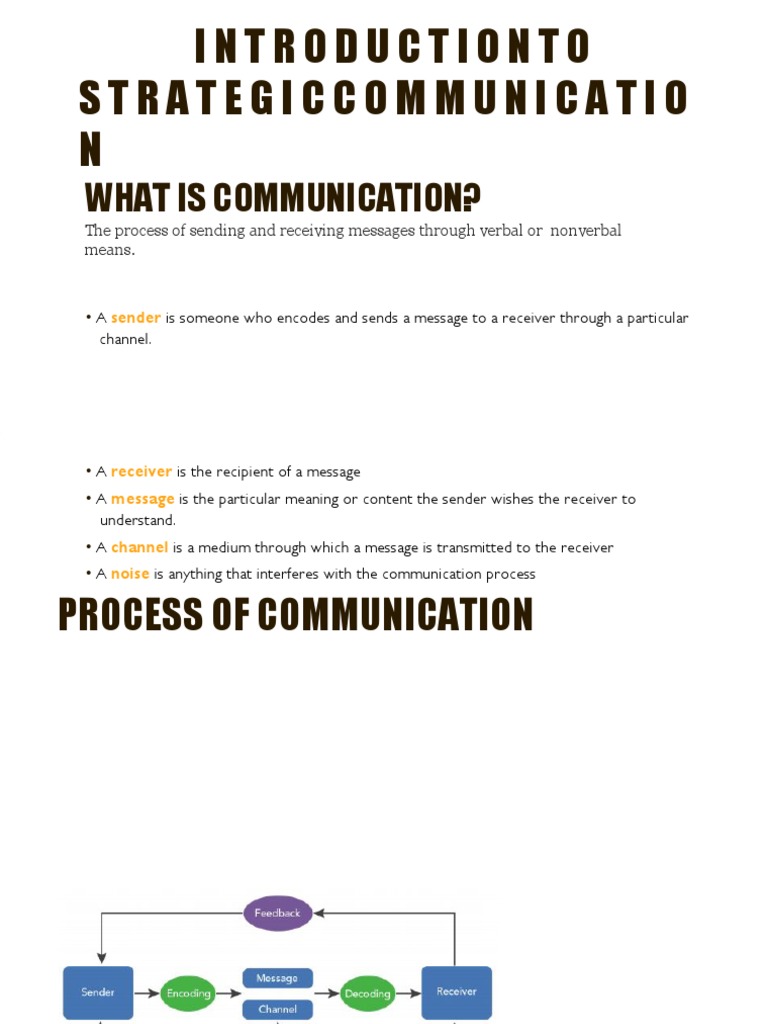 Introduction To Strategic Communication | PDF | Cybernetics | Action ...