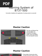 Boeing 737 Warning Systems Guide | PDF | Noise | Aircraft