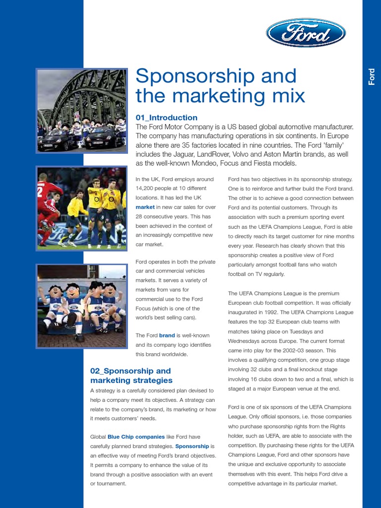 Ford Marketing Mix | PDF | Ford Motor Company | Brand