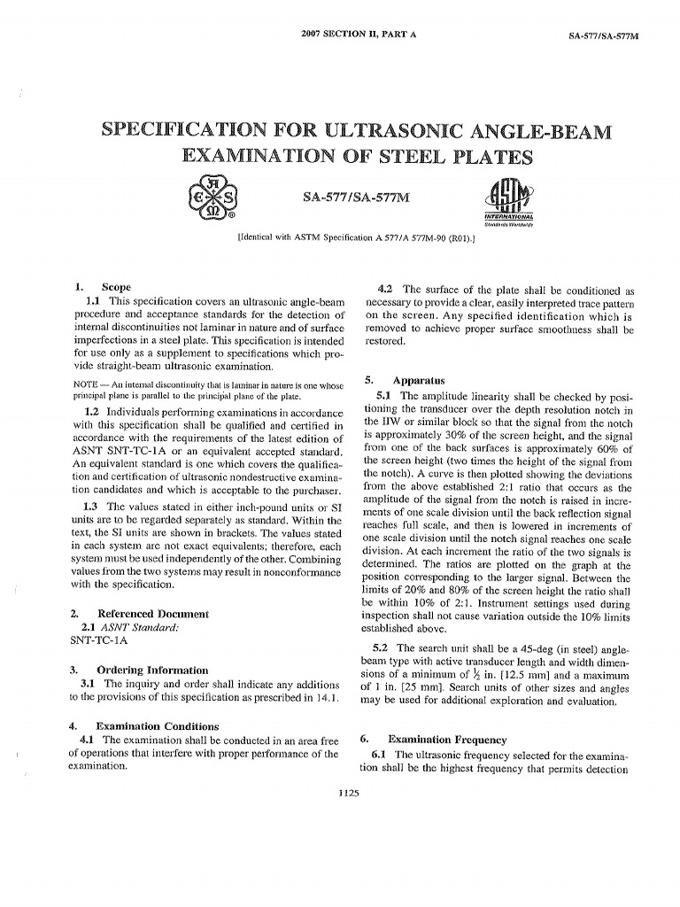 Astm Sa 577 PDF | PDF