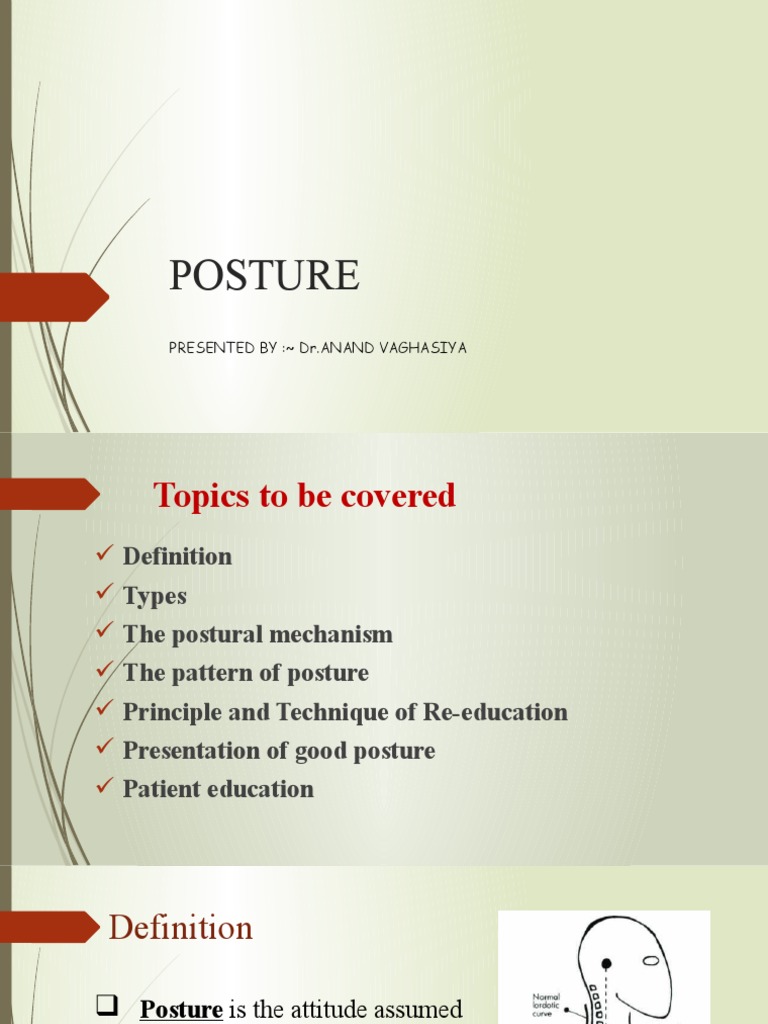 Posture and Factor Affecting Posture in Physical Therapy | PDF ...