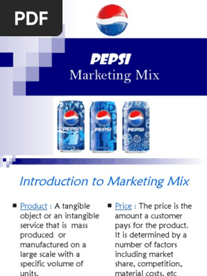 PepsiCo Marketing Mix (4Ps) Analysis EdrawMind, 50% OFF