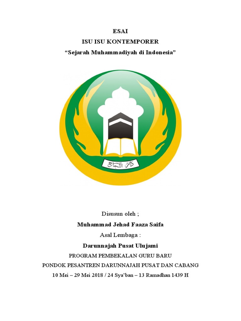 Sejarah dan Perkembangan Muhammadiyah | PDF