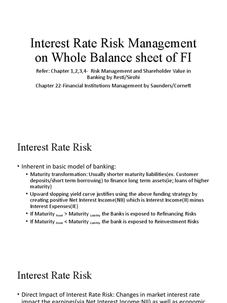 Interest Rate Risk Management | PDF | Bond Duration | Yield Curve