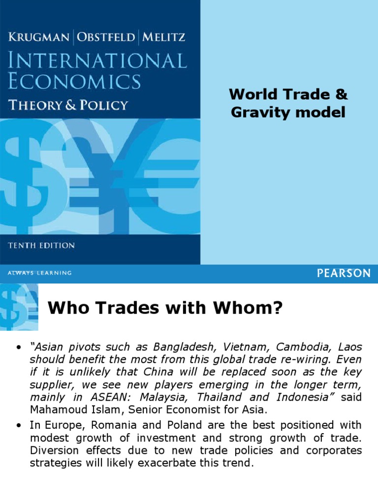 World Trade & Gravity Model | PDF | Trade | Outsourcing