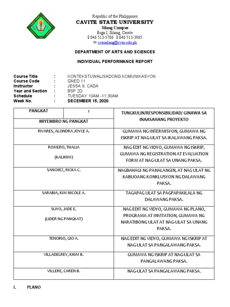 2D P2 Naratibong Ulat | PDF