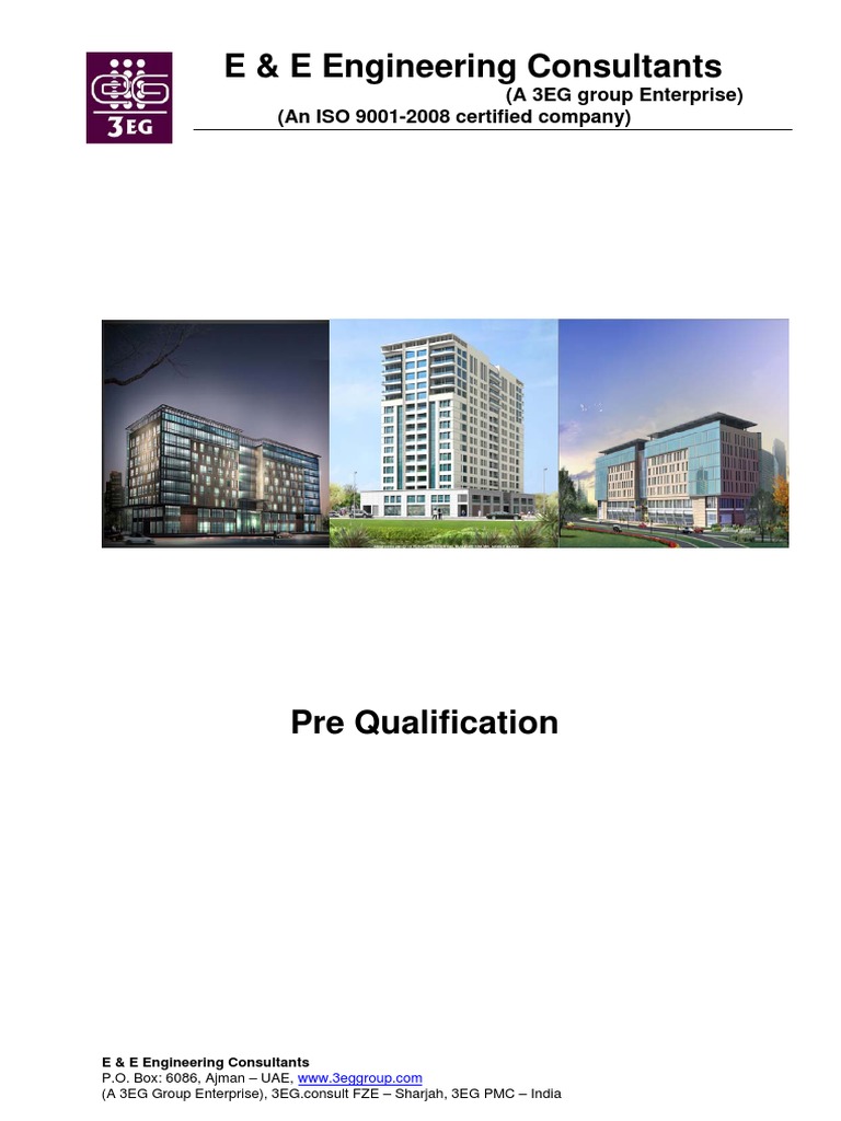 E&e and 3eg Prequalification PDF | PDF | Quality Management | Quality ...