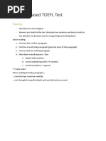 TOEFL - Integrated Writing Template | PDF | Argument | Philosophical ...