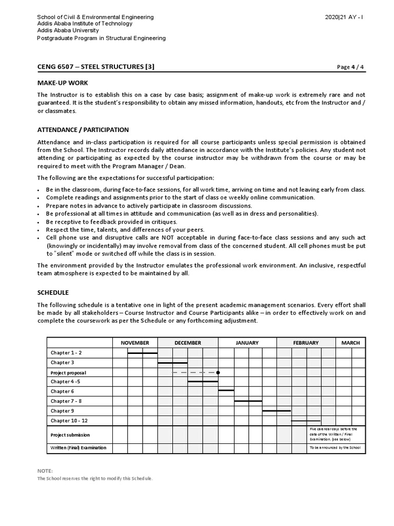 Structural Engineering Course Guidelines | PDF | Behavior Modification ...
