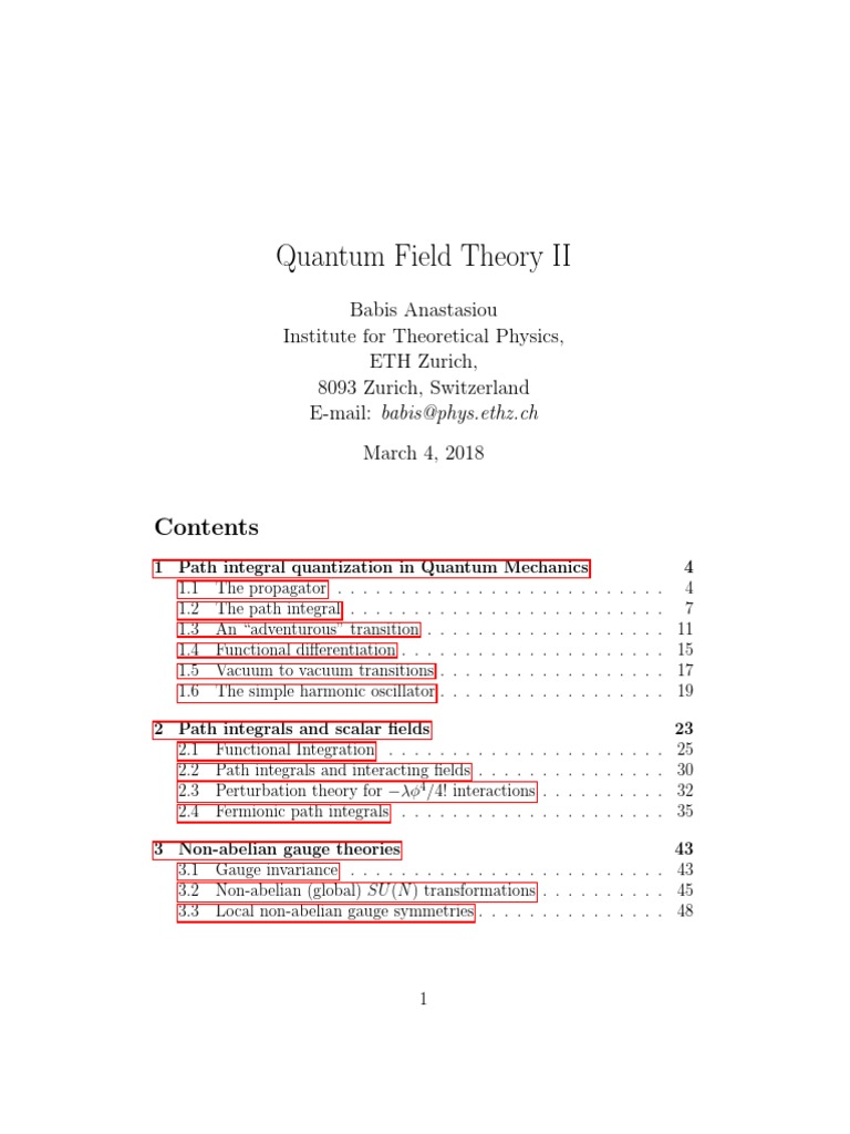 QFT 2 | PDF | Quantum Field Theory | Gauge Theory