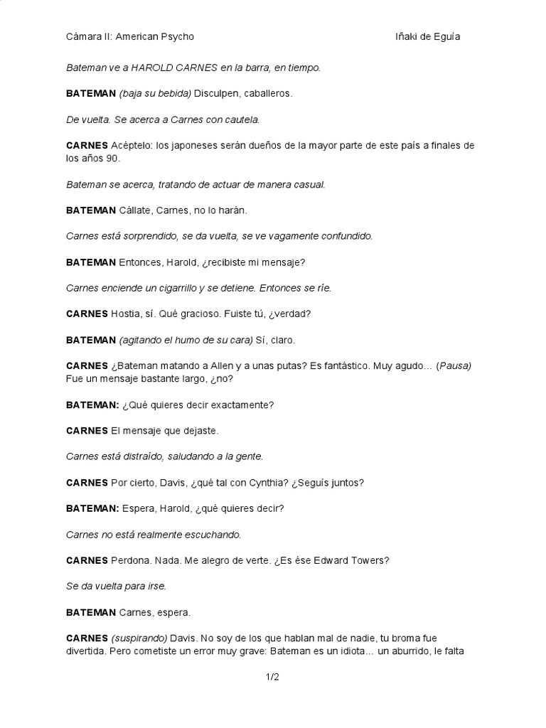 American Psycho | PDF