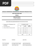 English Module Form 1 - 3 | PDF | Essays | Question