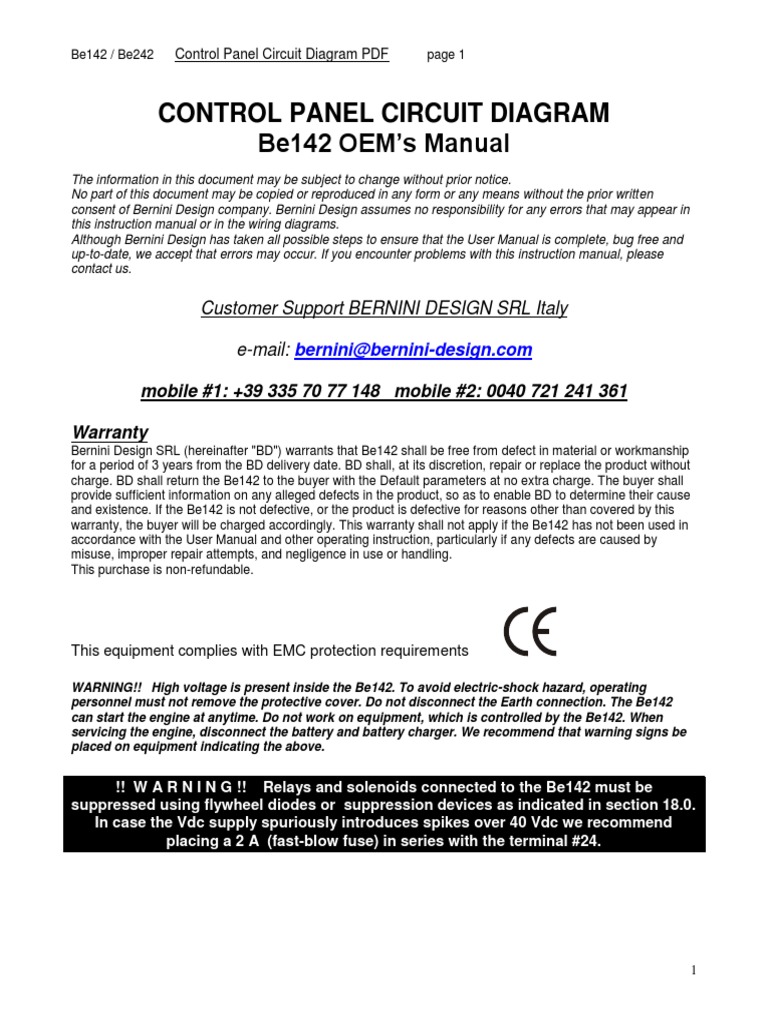 Control Panel Circuit Diagram PDF | PDF | Switch | Relay