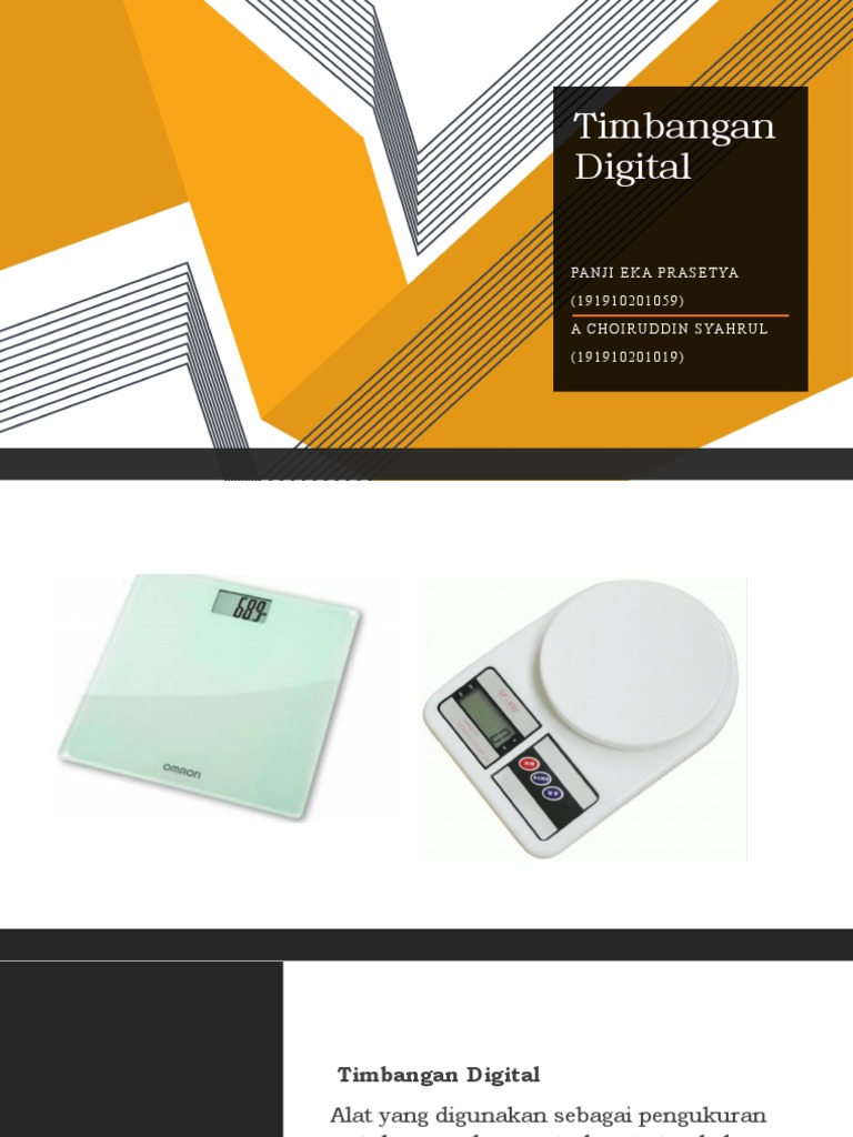 Timbangan Digital | PDF