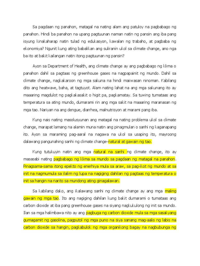 Climate Change | PDF