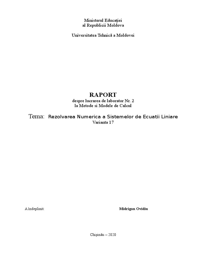 Tema:: Raport | PDF | Elementary Mathematics | Algebra