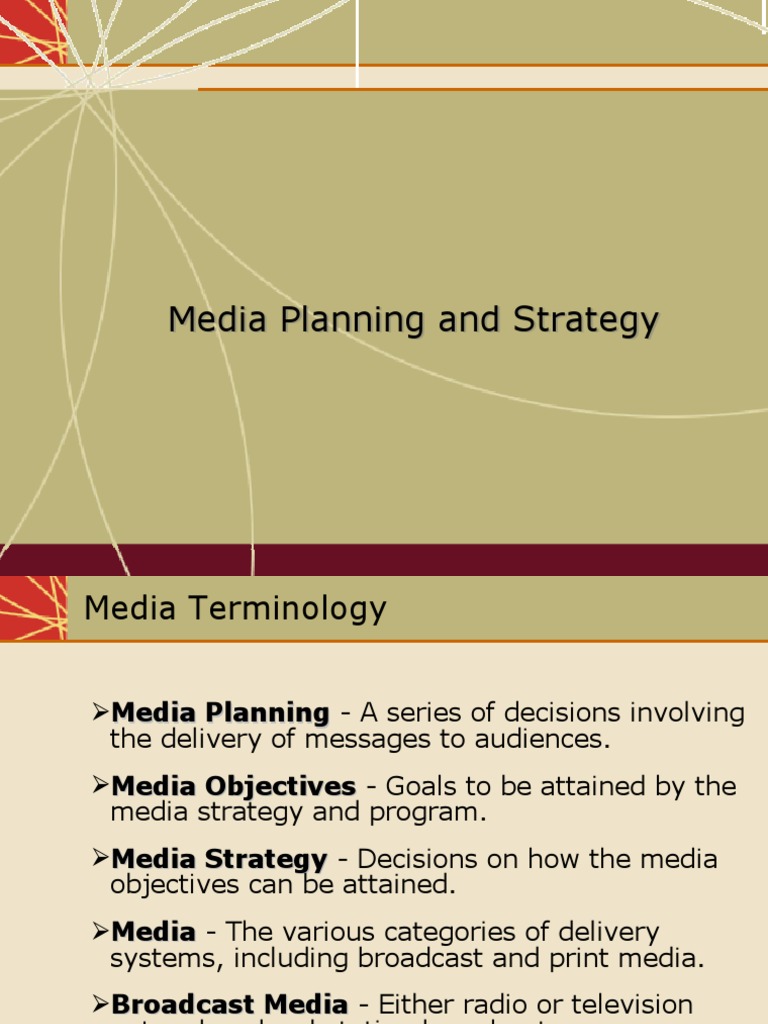 Media Planning and Strategy | PDF | Advertising | Mass Media