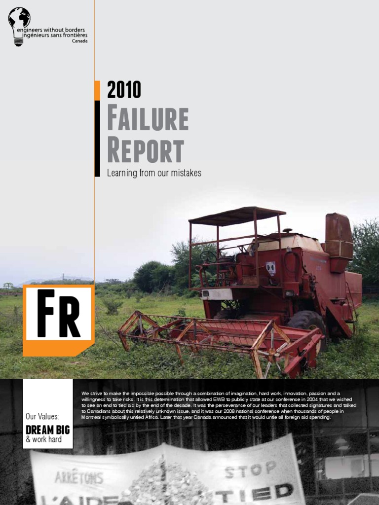 Failure: Learning From Our Mistakes | PDF | Non Governmental ...