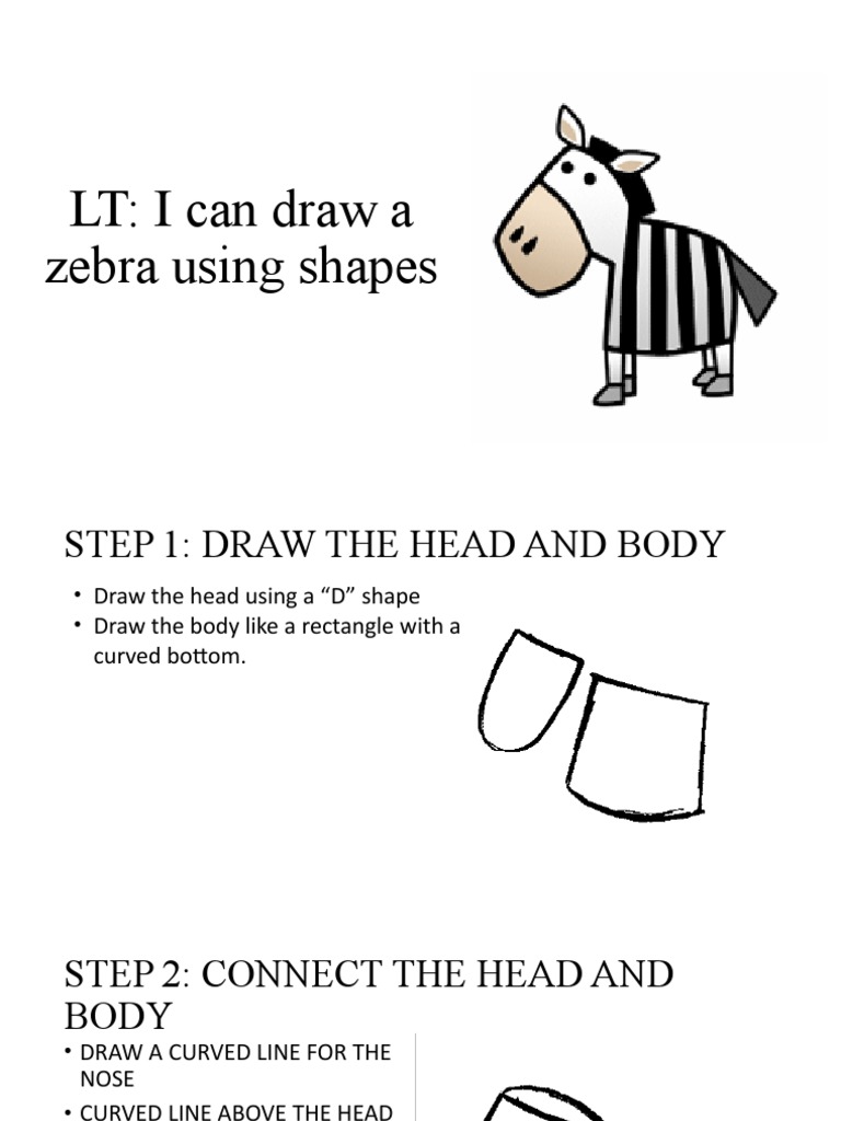 How To Draw A Zebra | PDF