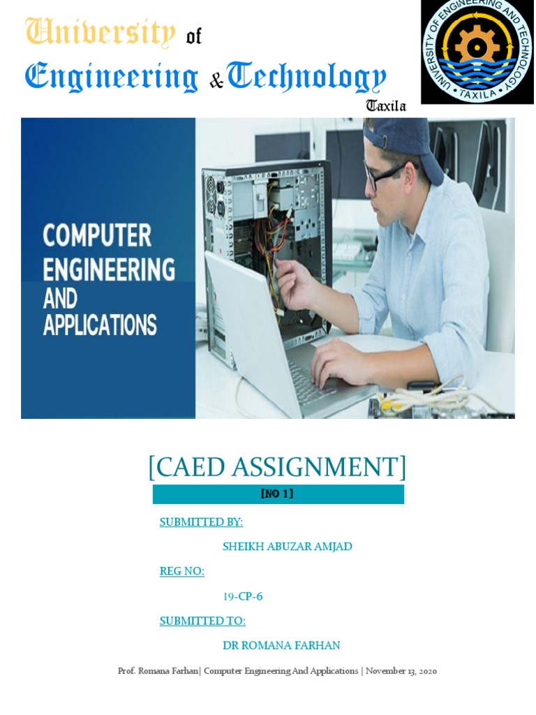 Engineering Technology: (Caed Assignment) | PDF | Matrix (Mathematics) | Mathematical Concepts