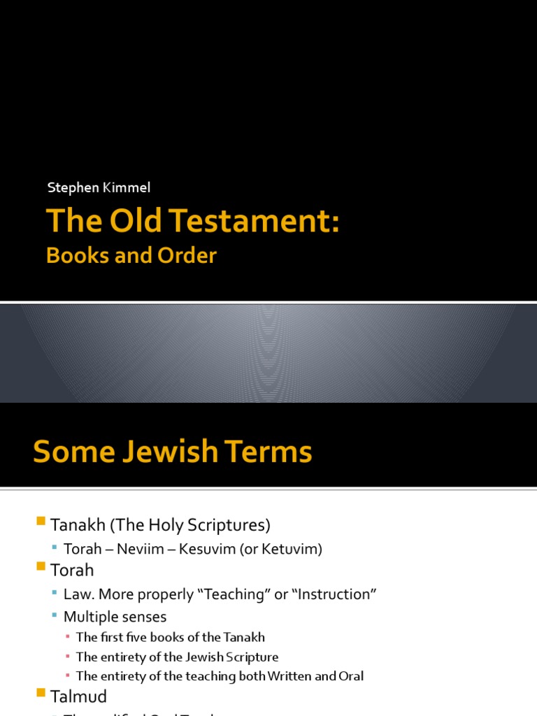 The Old Testament:: Books and Order | PDF | Old Testament | Hebrew Bible