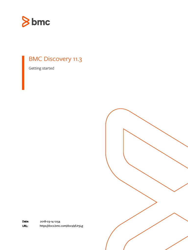 BMC Discovery 11.3: Getting Started | PDF