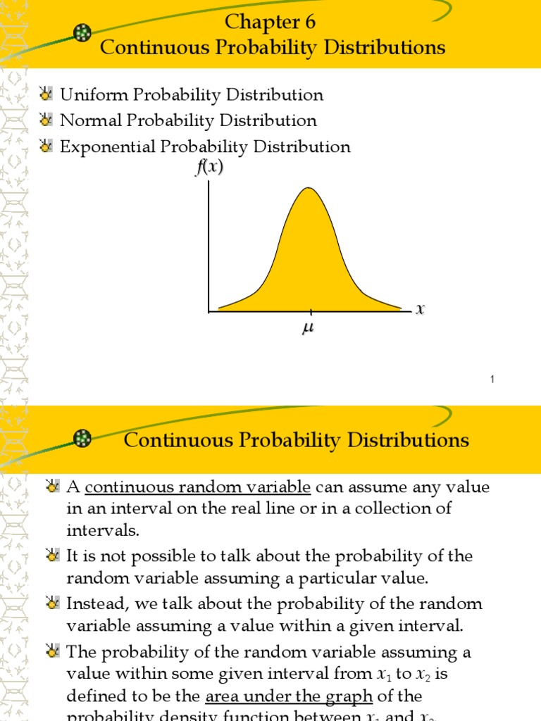 Uniform Probability Distribution Normal Probability Distribution ...