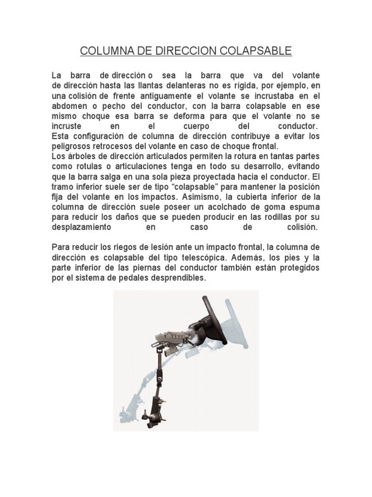 Columna de Direccion Colapsable | PDF