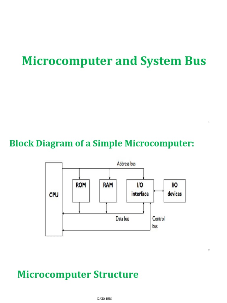 Microcomputer and System BUS | PDF | Input/Output | Random Access Memory