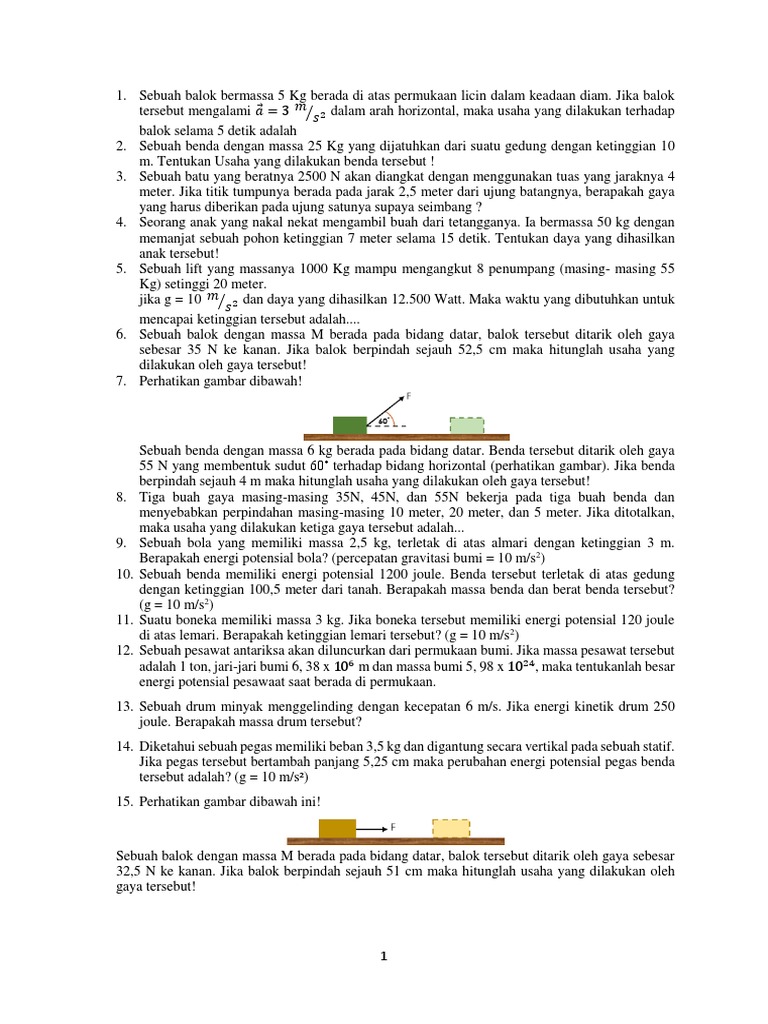 Soal Fisika Dasar | PDF