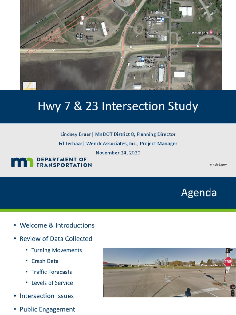 Hwy 7 & 23 Intersection Study Presentation | PDF | Intersection (Road ...