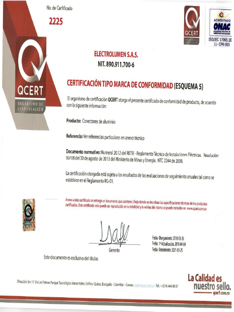 2225 - Conectores Aluminio Homac | PDF