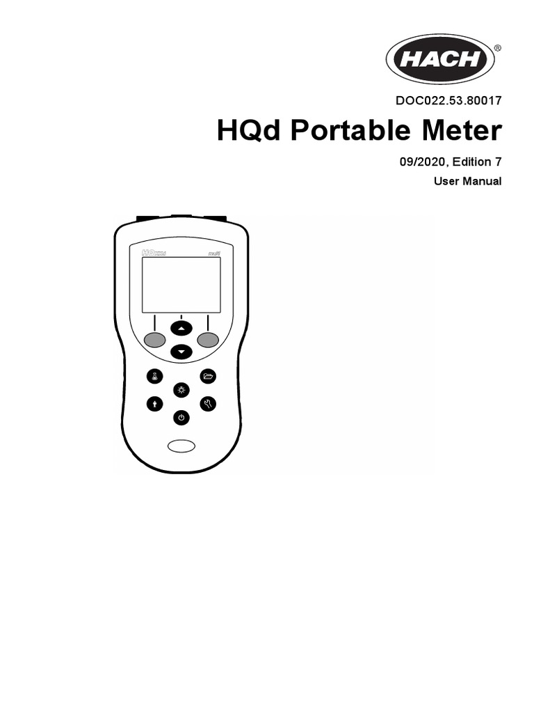 HQD Portable Meter: User Manual | PDF | Usb | Calibration