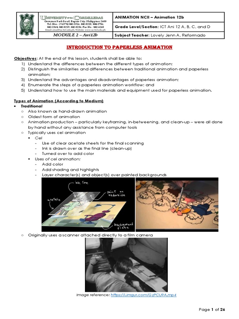 Module 2 - Introduction To Paperless Animation | Download Free PDF ...