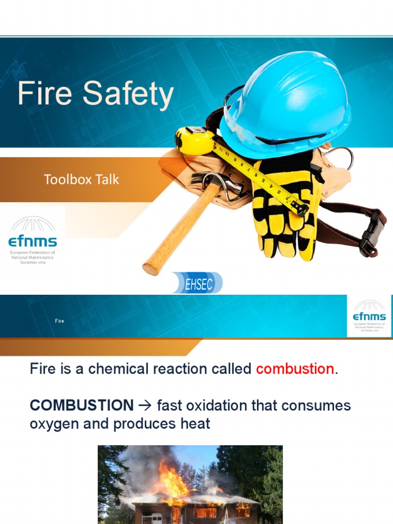 EHSEC Toolbox Talk Fire Safety | PDF | Fires | Firefighting