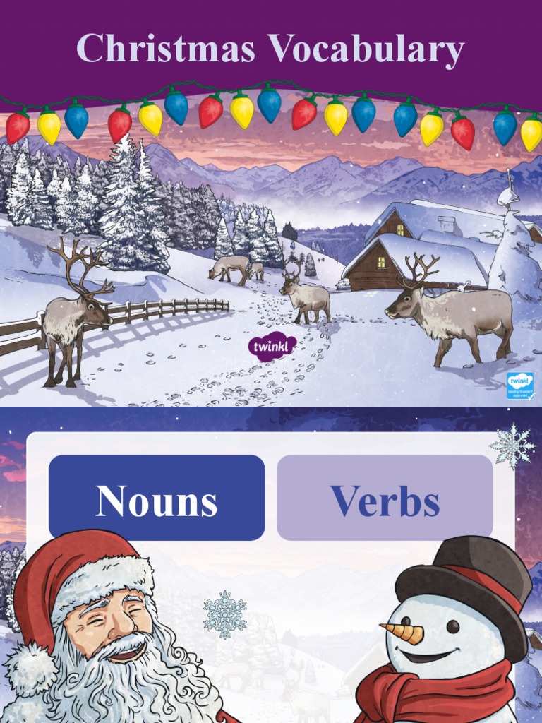 Christmas Vocabulary | PDF | Home & Garden