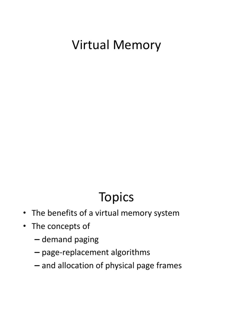 Virtual Memory | Download Free PDF | Computer Data Storage | Computer Architecture