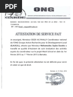 Attestation de Service Fait | PDF