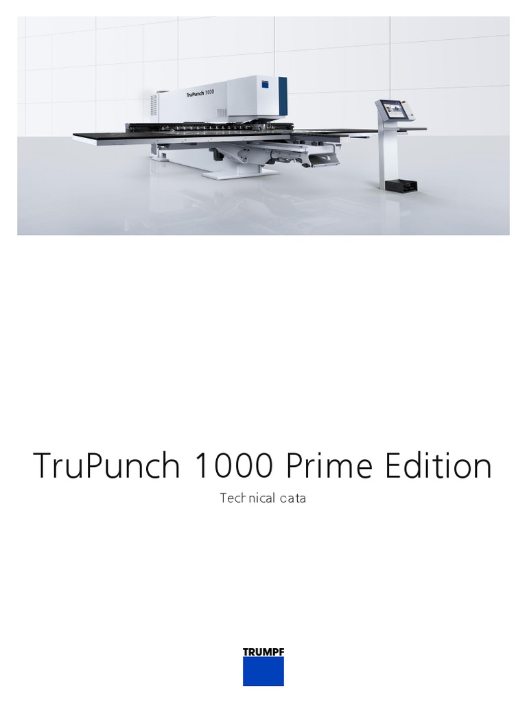 TRUMPF TruPunch-1000 PDF | PDF